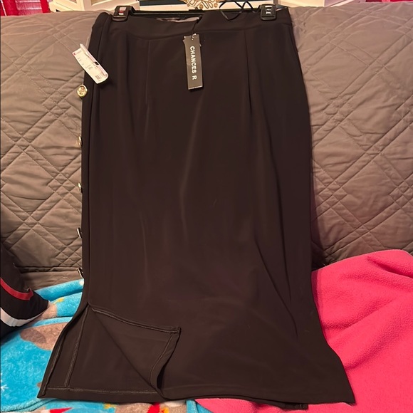 Chances | Skirts | Chances Skirt With Slits On Each Side And Buttons On ...